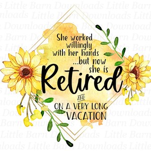 Retired PNG Retirement Clipart Officially Retired Pngs - Etsy