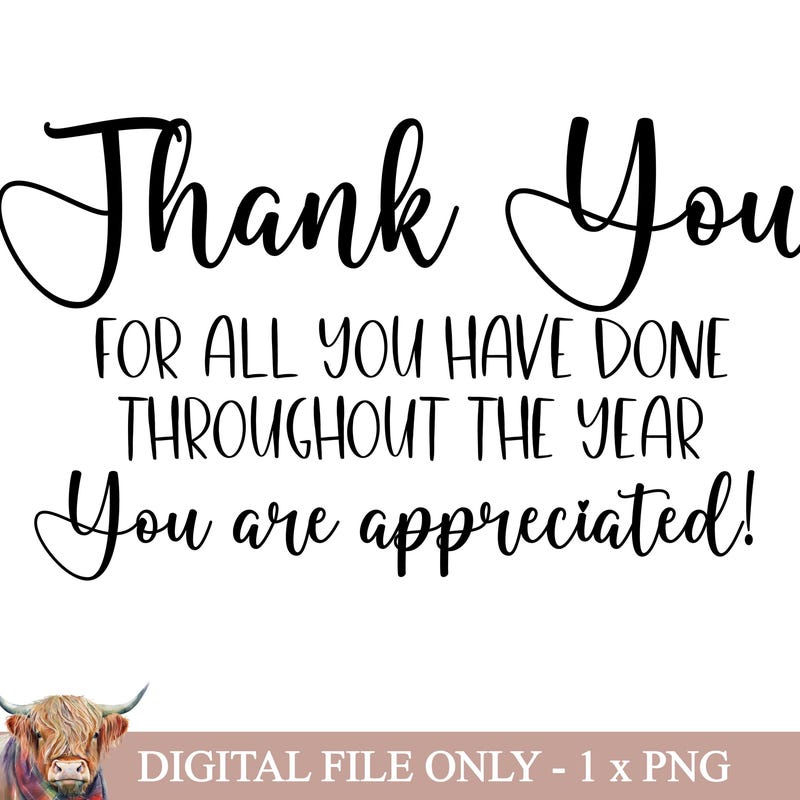 You Are Appreciated Clip Art - Etsy