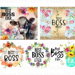 Best Boss Ever Clipart Bundle PNG Sublimation Bundles - Etsy