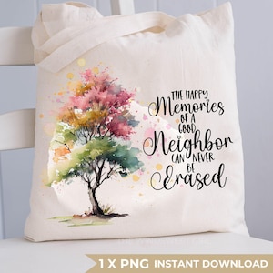 A Good Neighbor Clipart: Neighbors PNG File, Watercolor Tree (PRINTABLE ...
