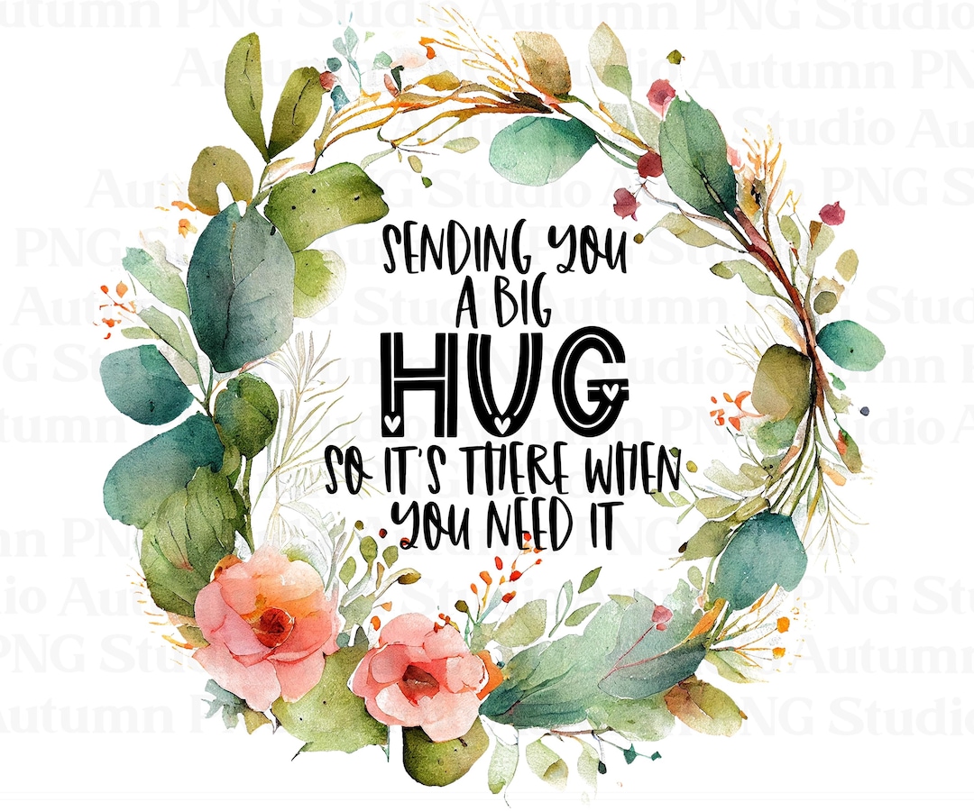 Sending Hugs Clipart, Hug Sublimation Graphics, Instant Digital ...