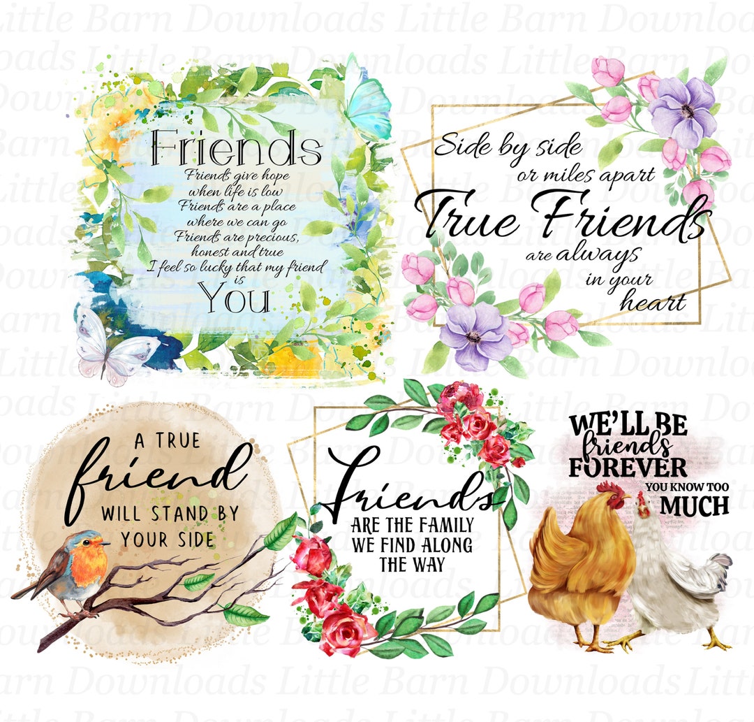 Friend Bundle PNGS Friend Transfers Sublimation Friends - Etsy