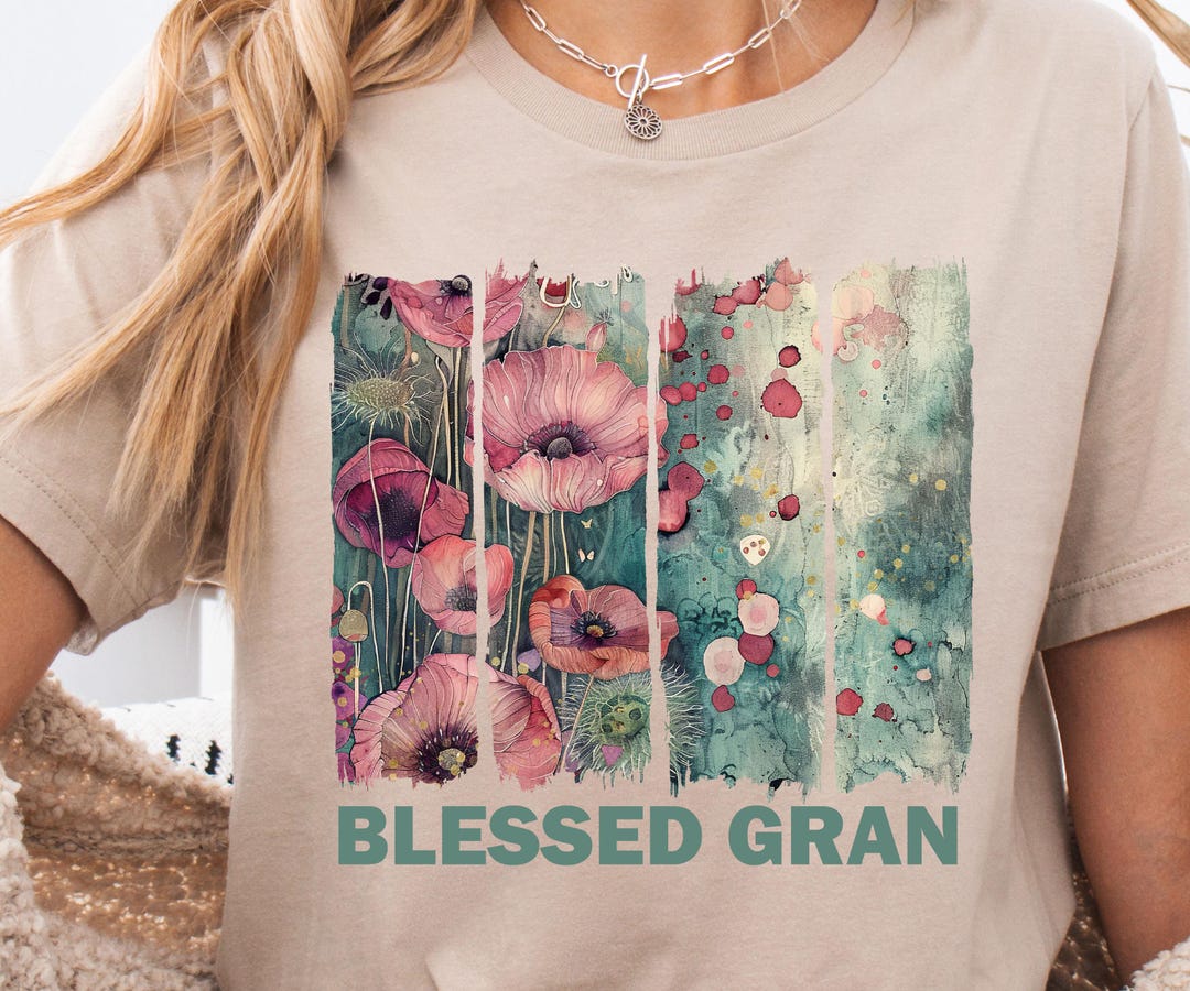 Blessed Gran Clipart for Sublimation, Gran Shirt Sublimation, Gran ...