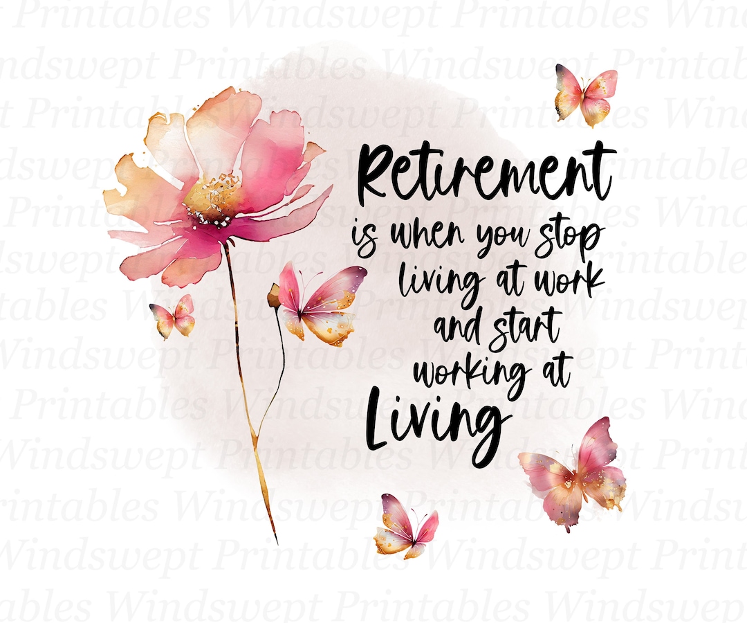 Retirement Clipart, Retired PNG, Sublimation Designs, Waterslide Decals ...
