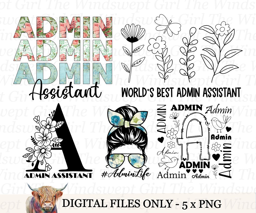 Admin Assistant PNG Clipart Bundle: Employee Appreciation (digital Download) - Etsy