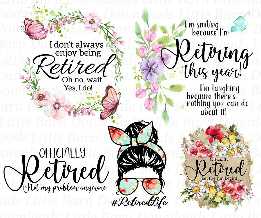 Retirement PNG Bundle Retirement Clipart I'm Retired - Etsy Australia