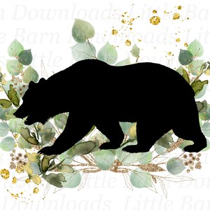 Bear PNG Bundle, Bear Clipart, Floral Mama Bear, Sublimation Files ...