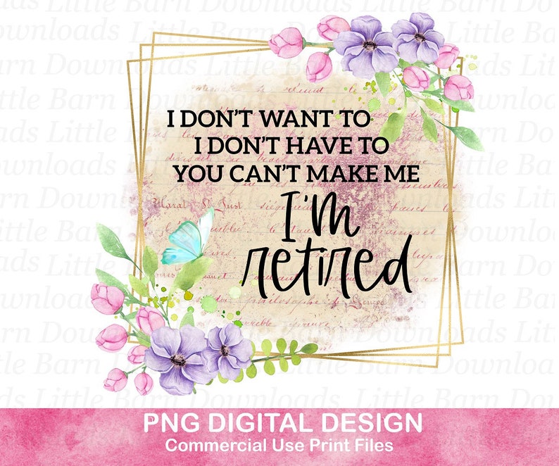 Retirement PNG Bundle Retirement Clipart I'm Retired - Etsy