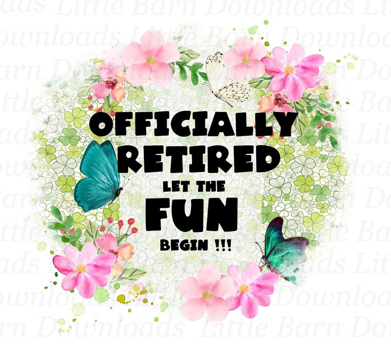 Retirement PNG Bundle Retirement Clipart Officially Retired - Etsy