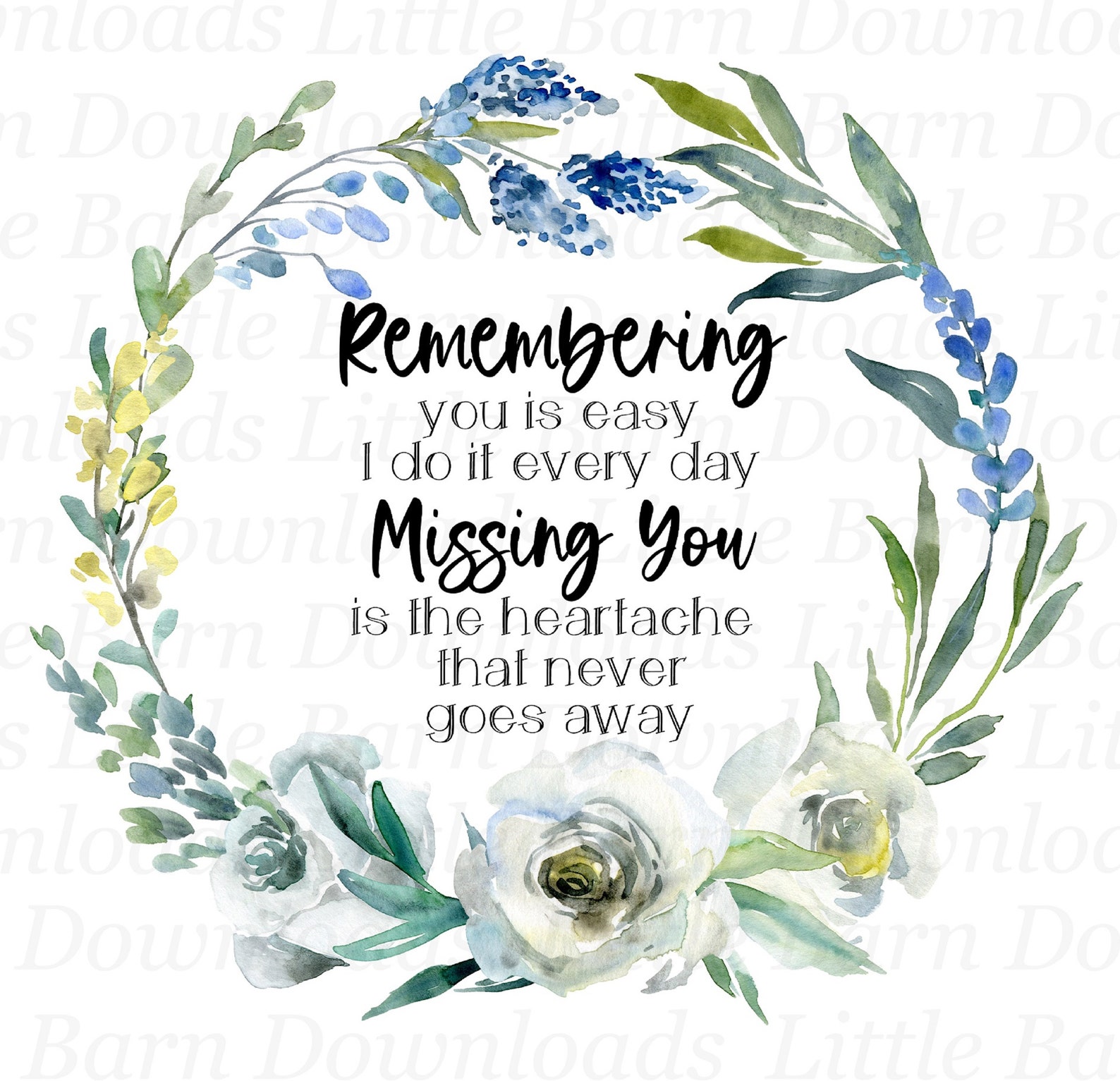 Memorial Sayings PNG in Loving Memory Clipart Sublimation - Etsy UK