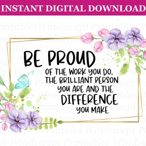 Be Proud of the Work You Do PNG Employee Clipart Employee - Etsy
