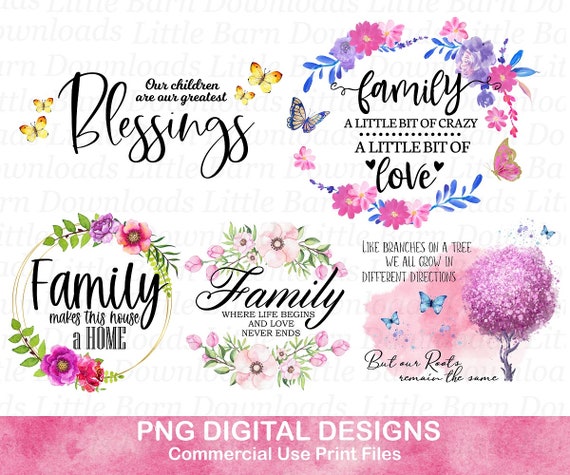 Family Clipart Bundle PNG Family DIGITAL Family Pngs - Etsy UK
