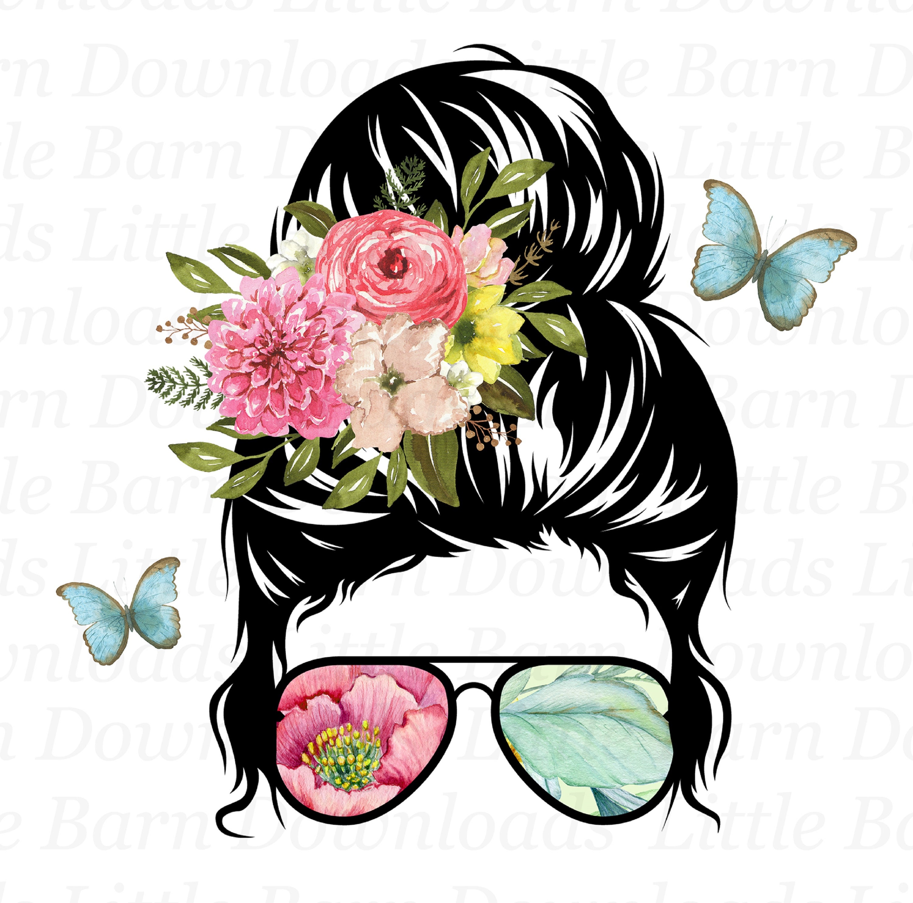 Momlife Bundle PNG Mom Life Clipart Messy Bun Faces - Etsy