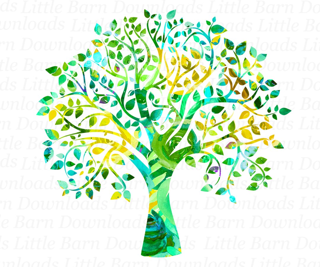 Family Tree Sublimation, Watercolour Pngs, Tree of Life Pngs, Tree ...
