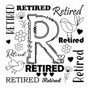 Retired PNG, I'm Retired Clipart, Retirement Gift, Retirement ...