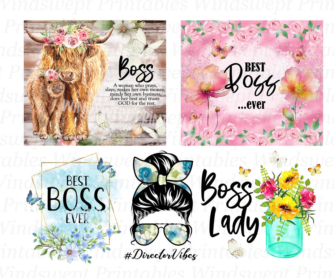 Best Boss Ever Clipart Bundle, PNG Sublimation Files, Instant Download ...