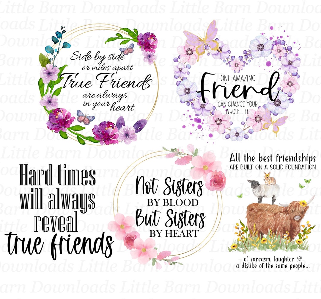 Friend Bundle PNGS, Friend Transfers, Sublimation Friends Bundle ...
