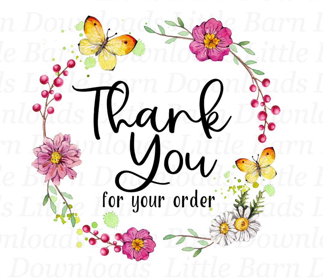 Thank You for Your Order PNG, Thank You Clipart, Small Business Mama ...