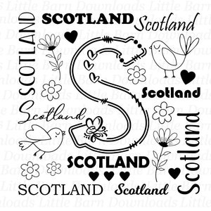 Scotland PNG Bundle, Clipart Bundles, Scotland Clipart, Sublimation ...