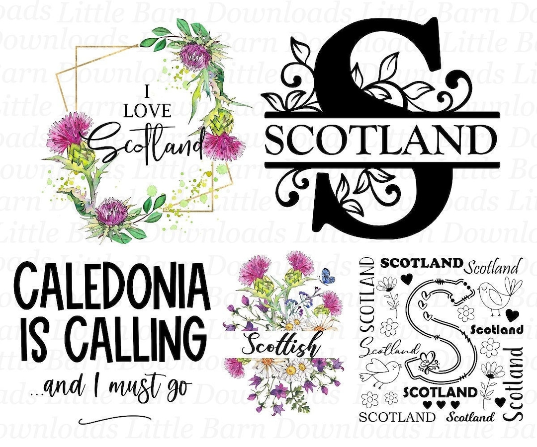 Scotland PNG Bundle, Clipart Bundles, Scotland Clipart, Sublimation ...