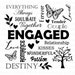 Engaged Clipart, Engagement PNG Bundle, You're Engaged PNG, Engagement ...