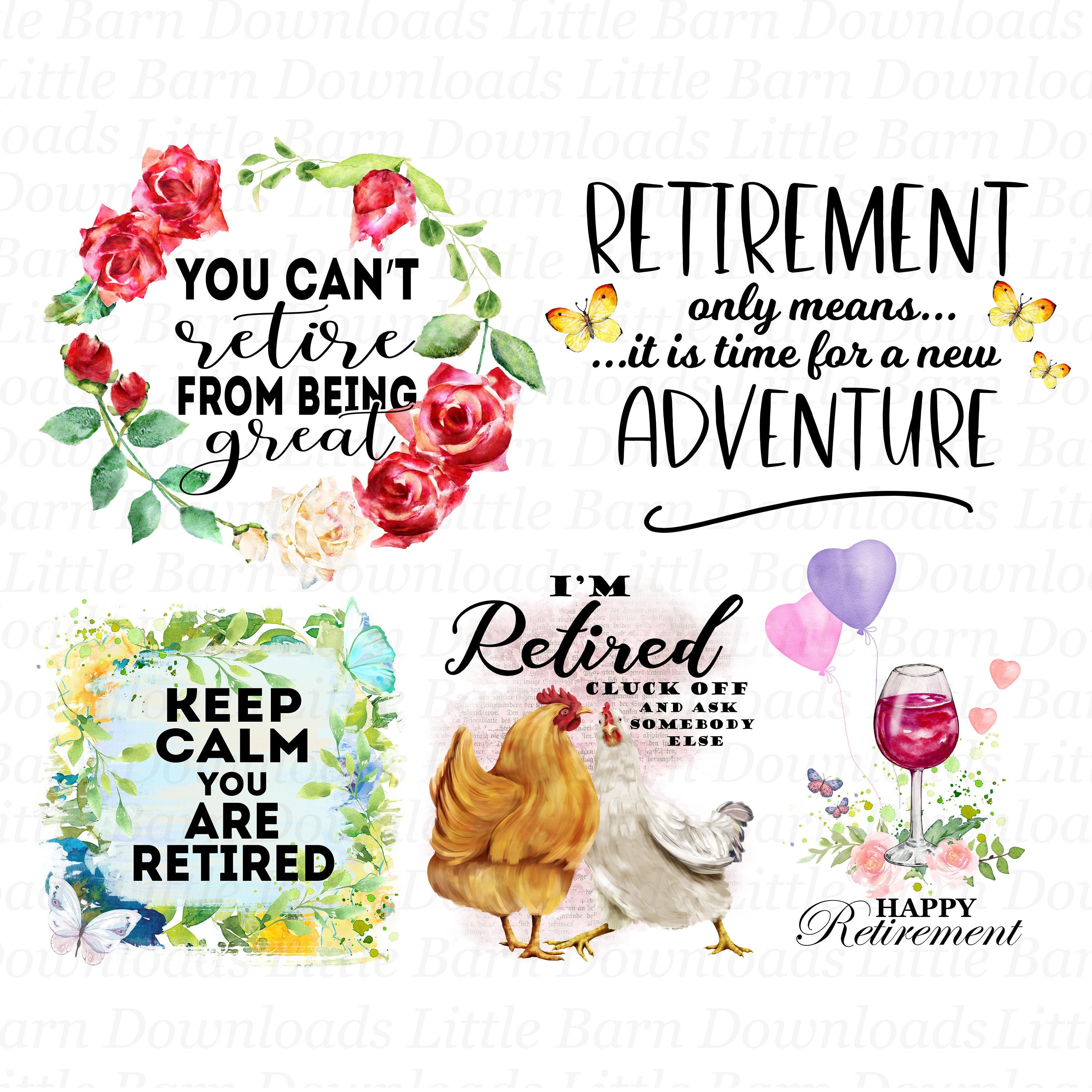 Retirement PNG Bundle Retirement Clipart I'm Retired - Etsy UK