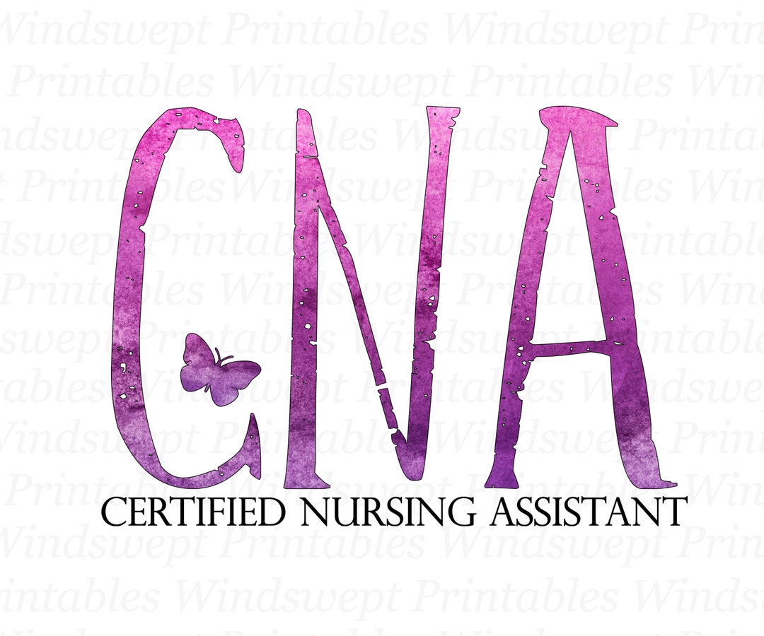 CNA Certified Nursing Assistant Clipart, Nurse PNG, DIGITAL ...