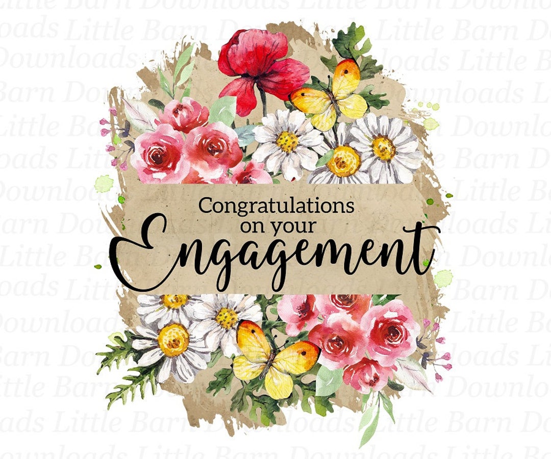 Congratulations on Your Engagement PNG, Engaged Clipart, You're Engaged ...