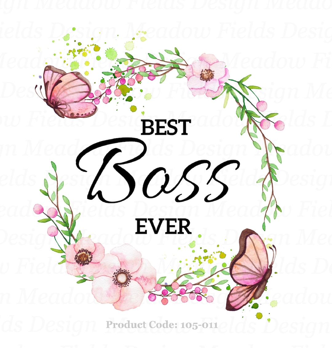 Best Boss Ever Png, Thank You Boss, Gift for Boss, Boss Print, Boss ...