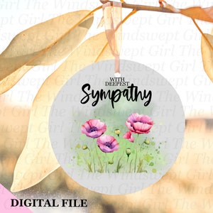 With Deepest Sympathy PNG Clipart, Instant Download, Sympathy ...