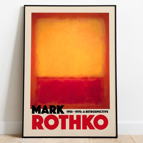 Mark Rothko Exhibition Poster Mark Rothko Art Print Museum - Etsy