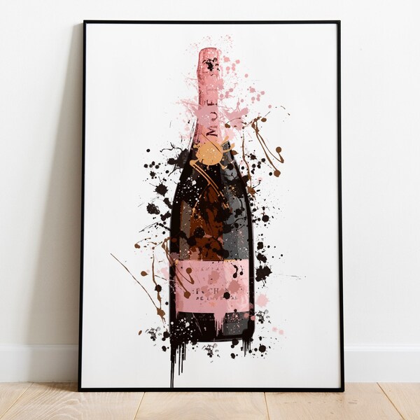 Champagne Poster - Etsy
