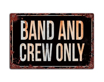 Crew Only Sign - Etsy