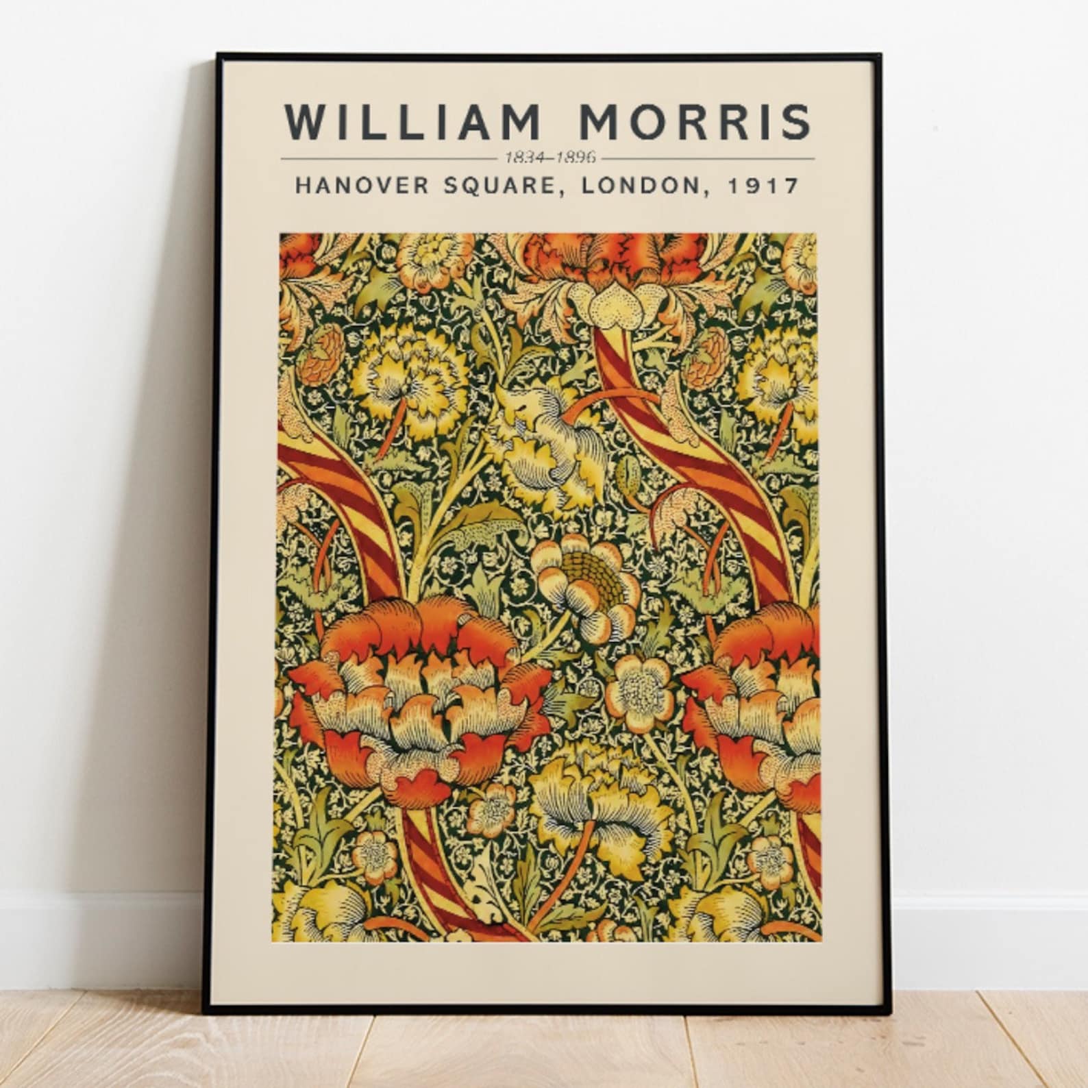 William Morris Fine Art Print William Morris Exhibition - Etsy UK
