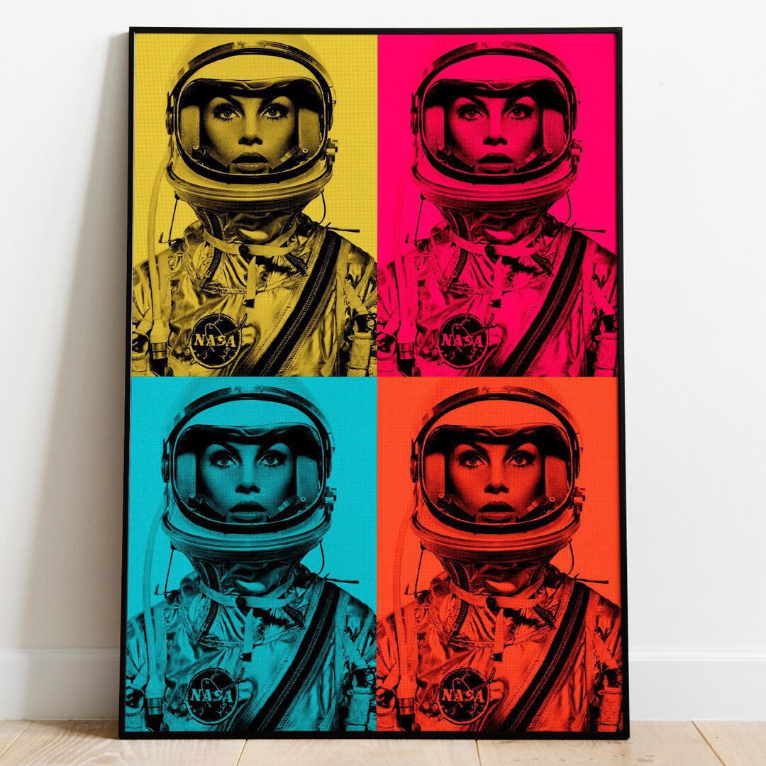 Vintage Space Girl Art Print Pop Art Print Sci Fi Art Etsy 9143