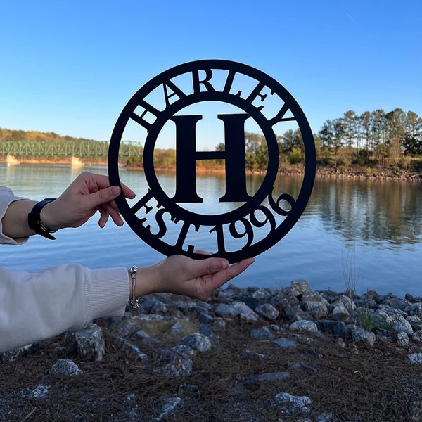 Metal Monogram - Etsy