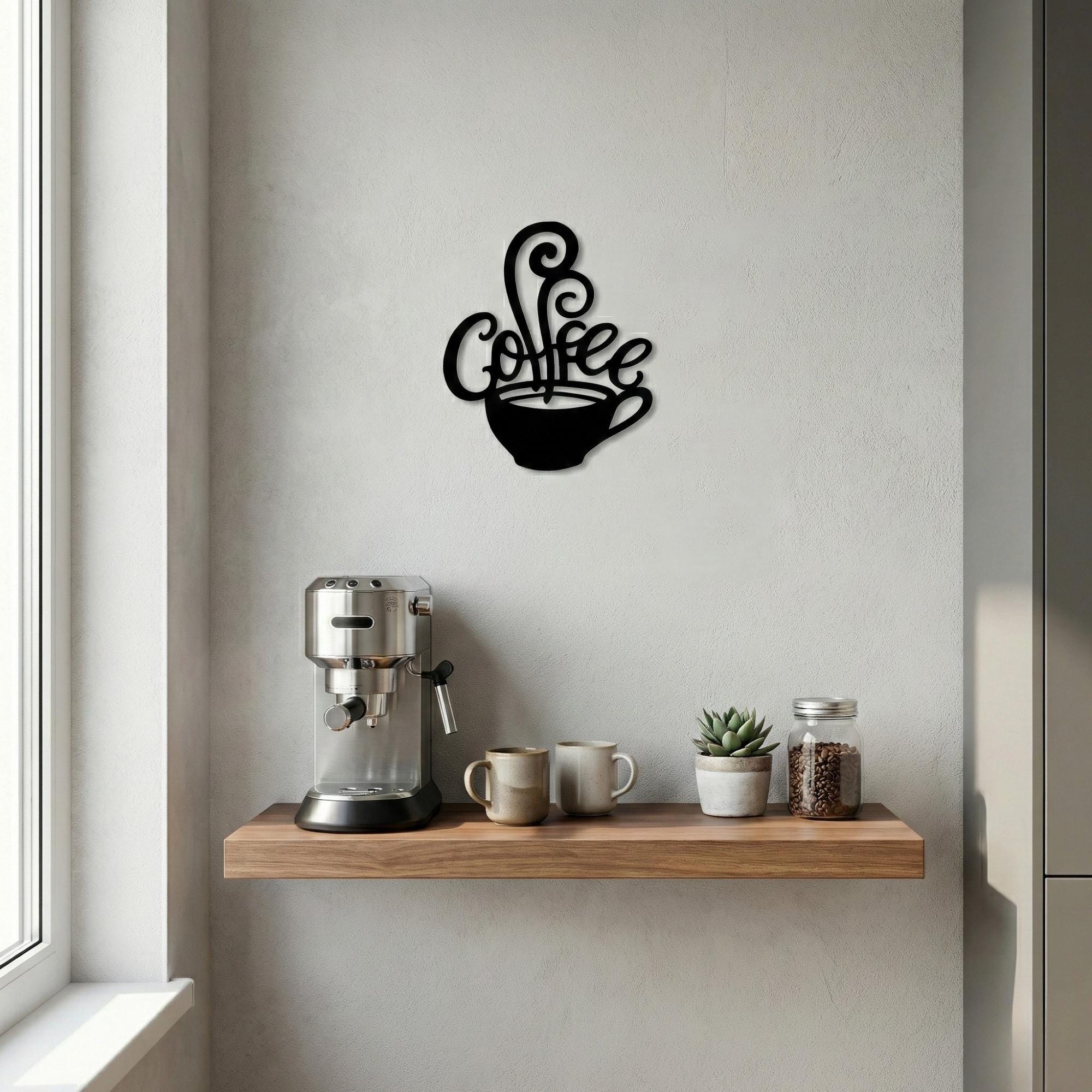 Coffee Cup Metal Sign for Kitchen, Farmhouse Café Bar Accent - Etsy