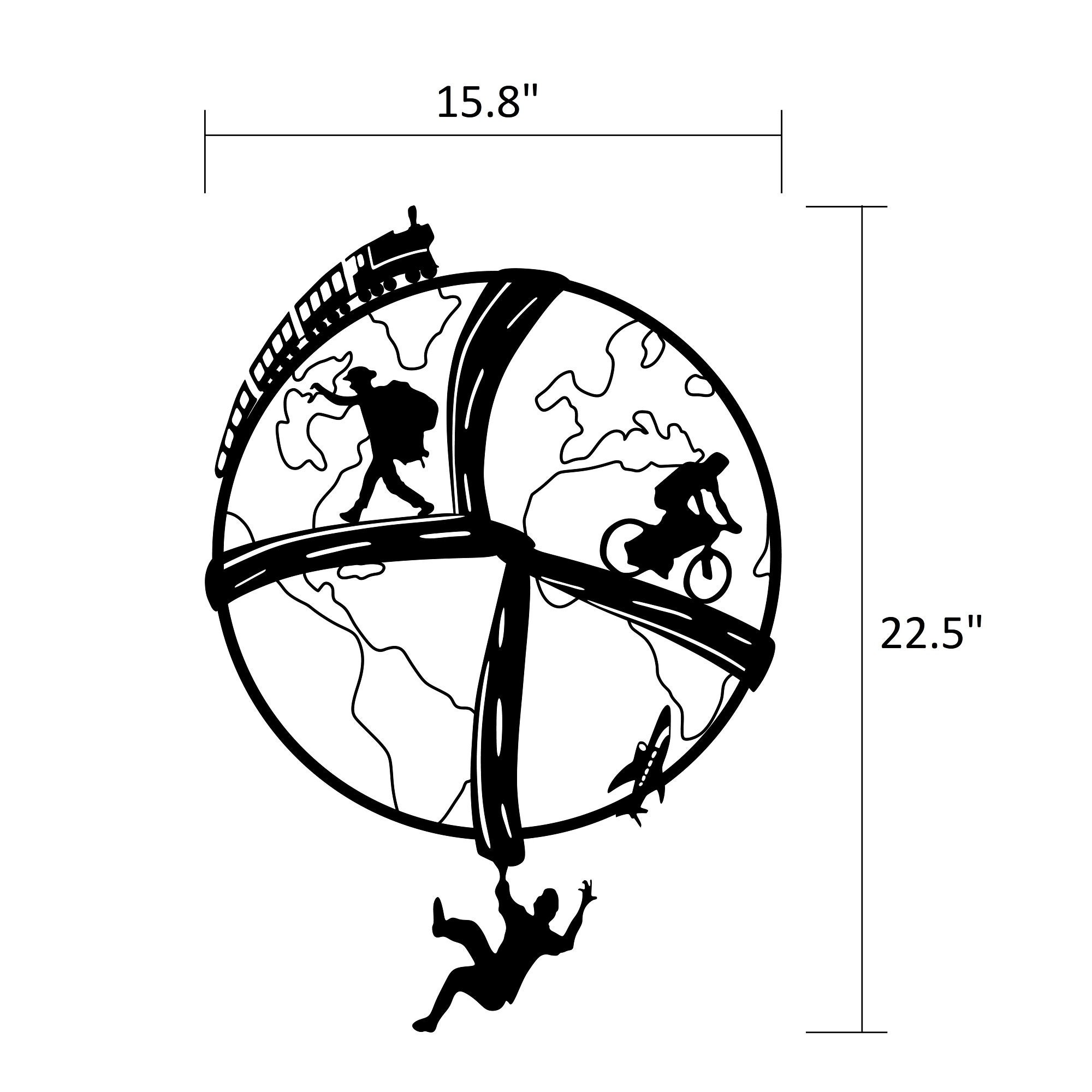 Adventure Metal Wall Art Metal Wall Decor World | Etsy