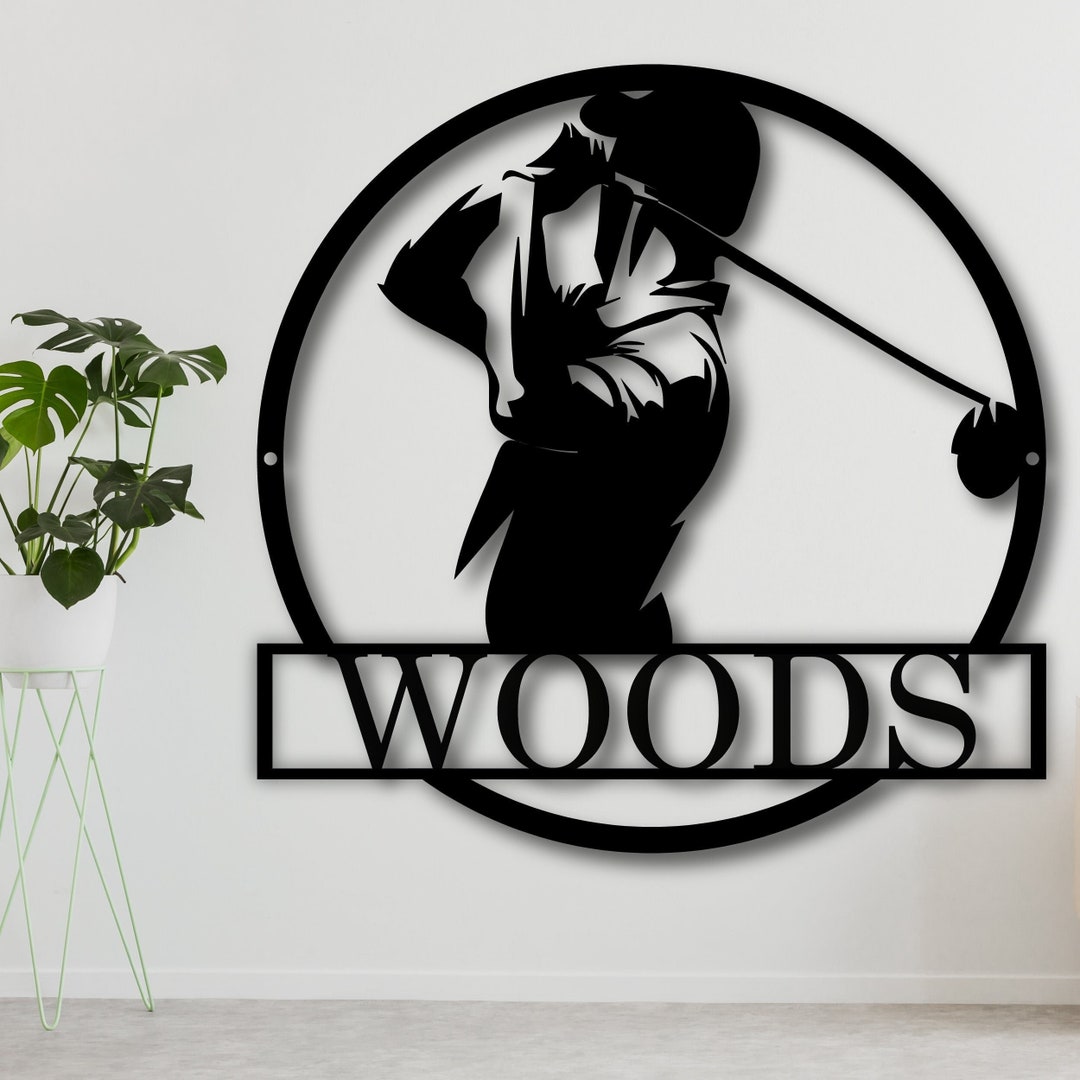 Personalized Metal Golf Sign: Custom Golfer Wall Art - Etsy