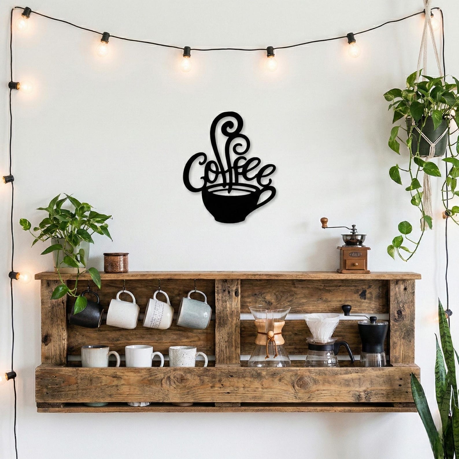 Coffee Cup Metal Sign for Kitchen, Farmhouse Café Bar Accent - Etsy