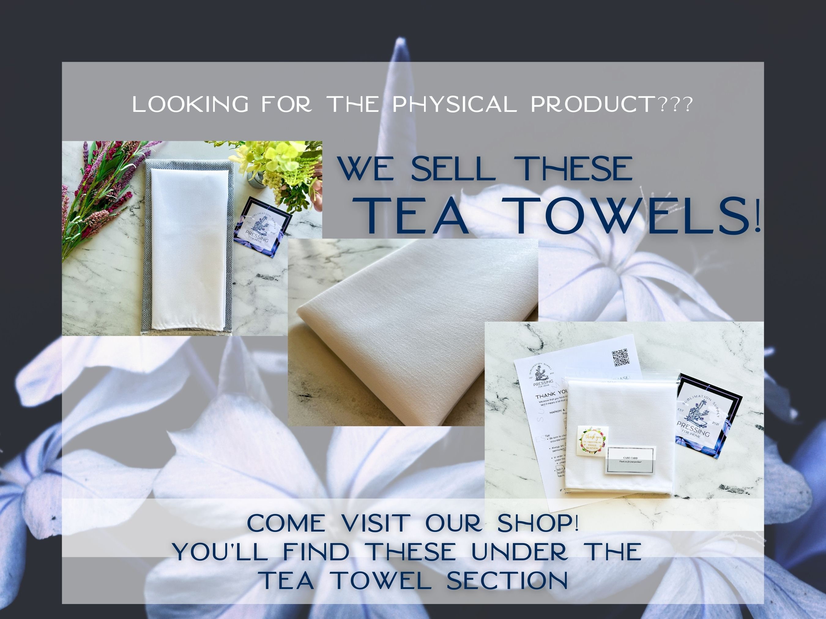 Farmhouse Tea Towel Mockup, Dish Towels Mockup, Flour Sack Towel Mock ...