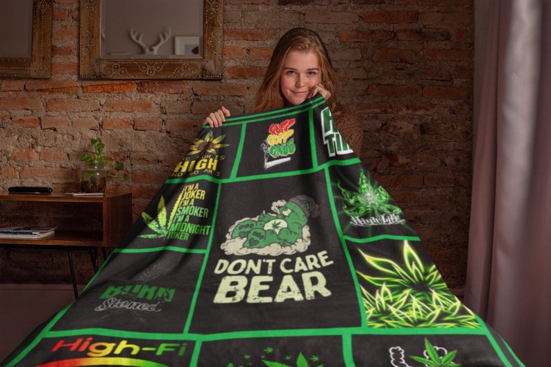 Weed Lover Blanket Marijuana Blanket Cannabis Blanket - Etsy