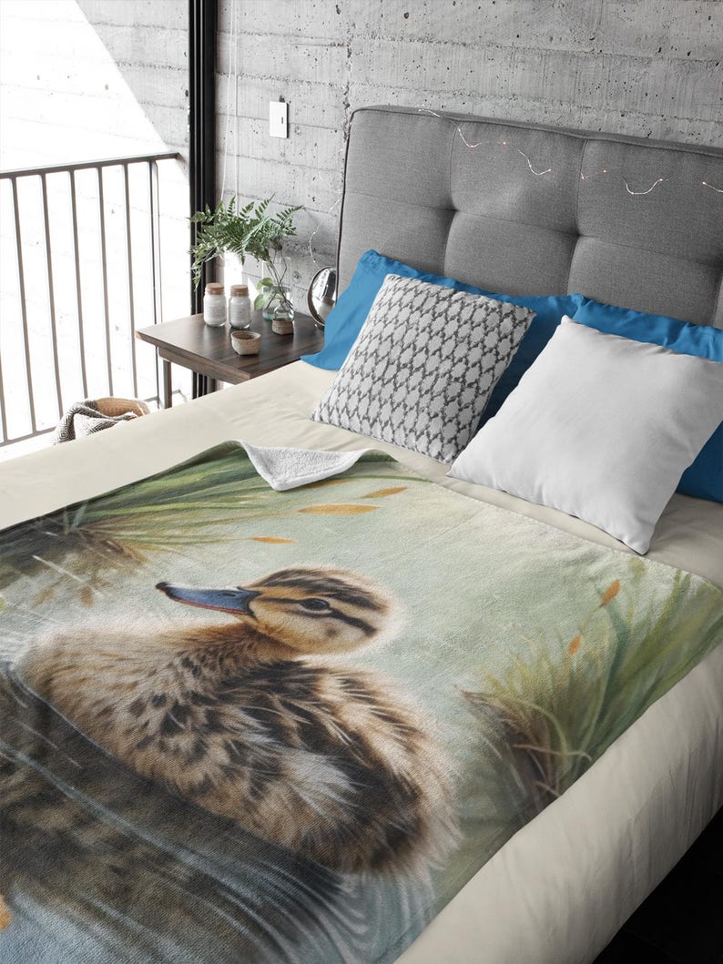 MALLARD DUCK BABY Blanket, Baby Boy Duck Blanket, Personalized Baby ...