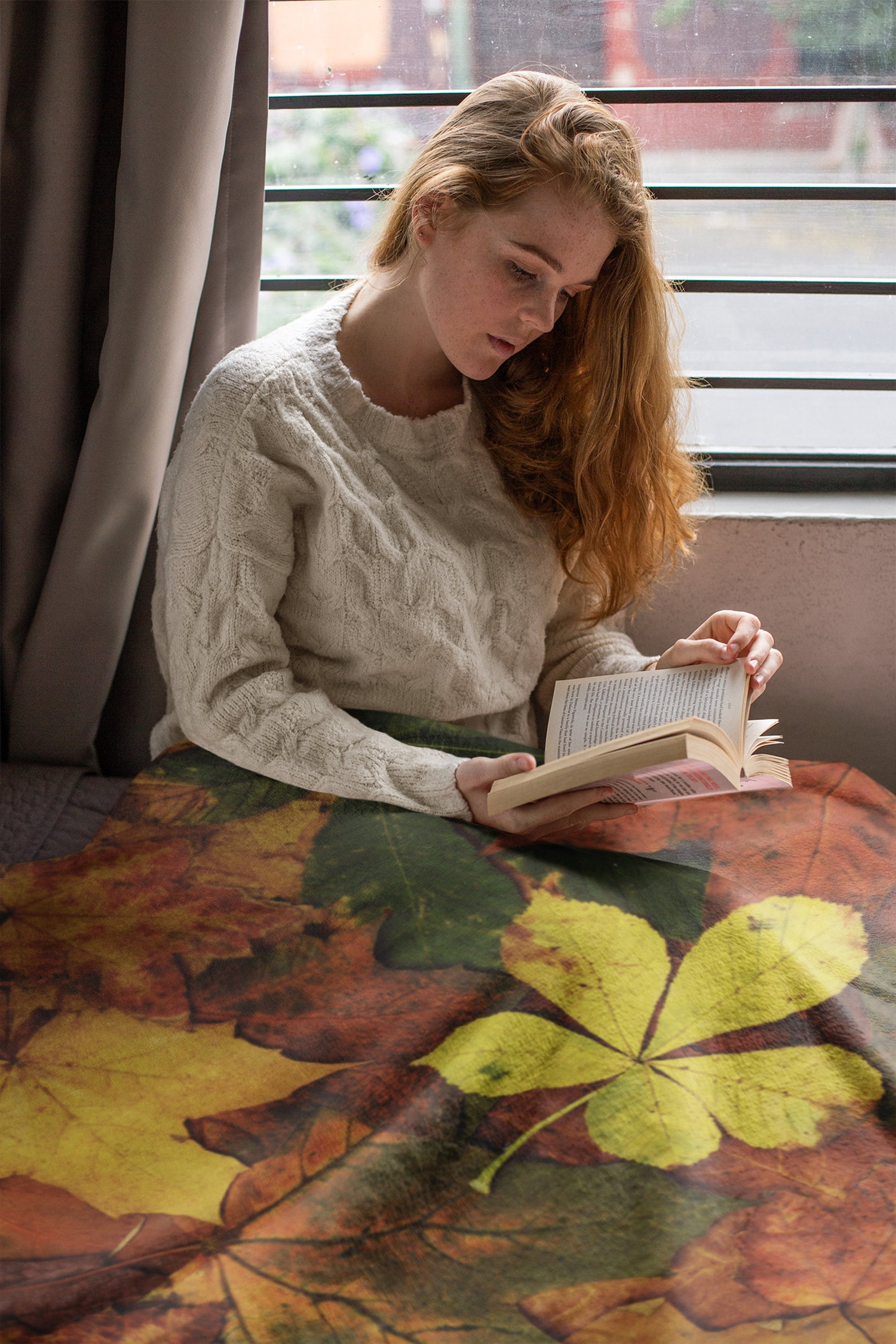 Autumn Fall Leaves Fleece Blanket Throw - Etsy