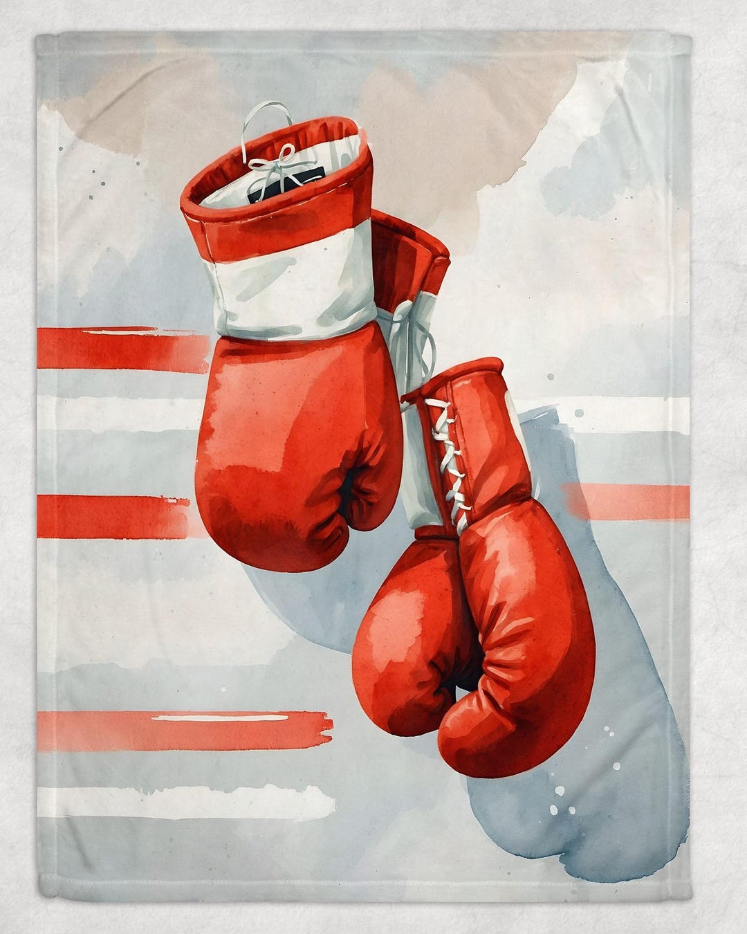 Boxing Throw Blanket for Boys or Girls With Boxer | Sports Fan and ...
