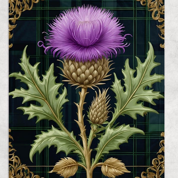 Thistle Fabric - Etsy