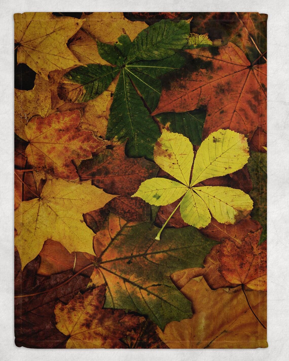 Autumn Fall Leaves Fleece Blanket Throw - Etsy