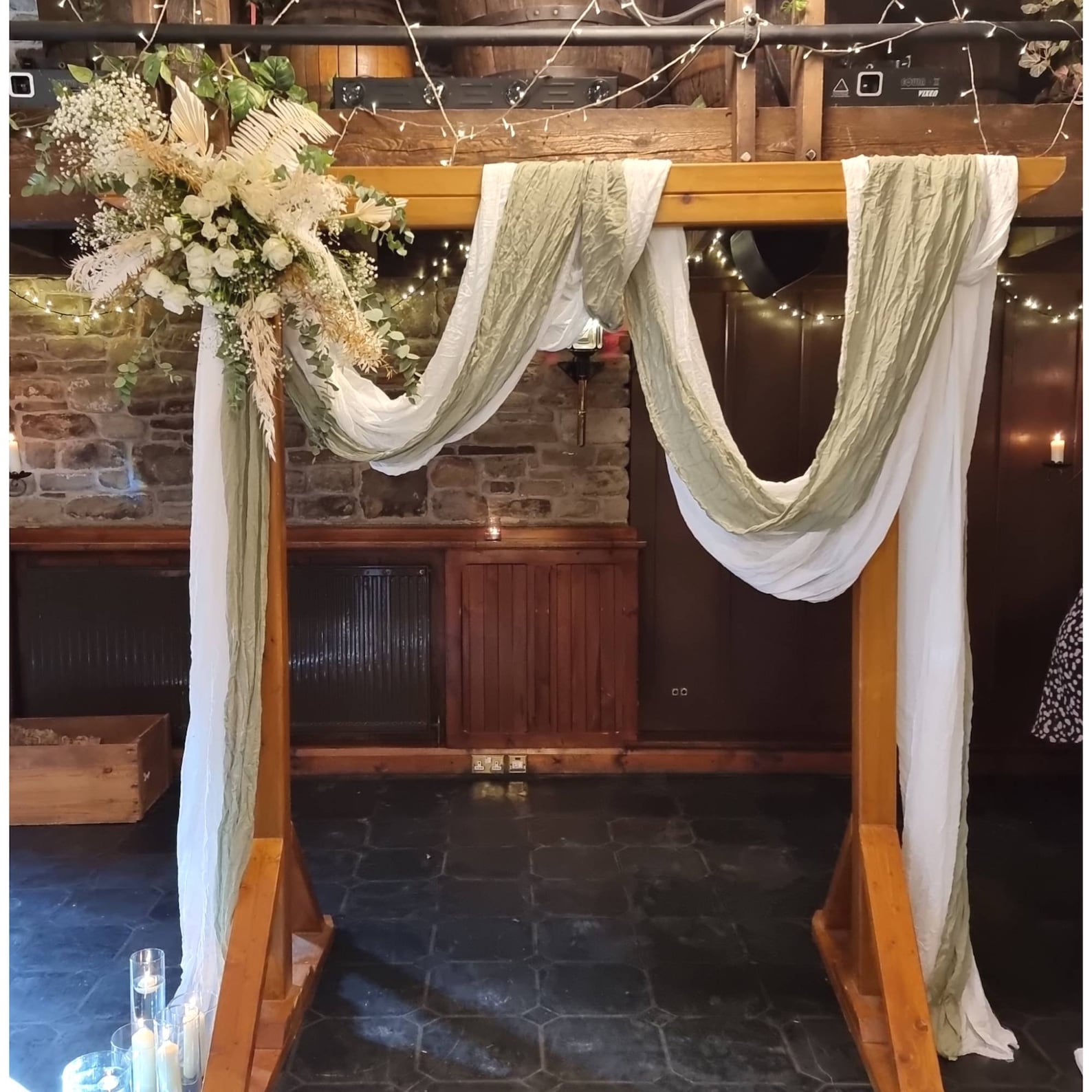 Sage Green Boho Wedding Gauze Table Runner Rustic Wedding - Etsy UK