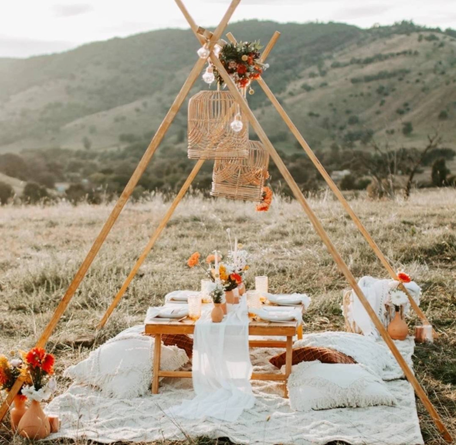 Champagne Boho Wedding Gauze Table Runner Rustic Wedding - Etsy
