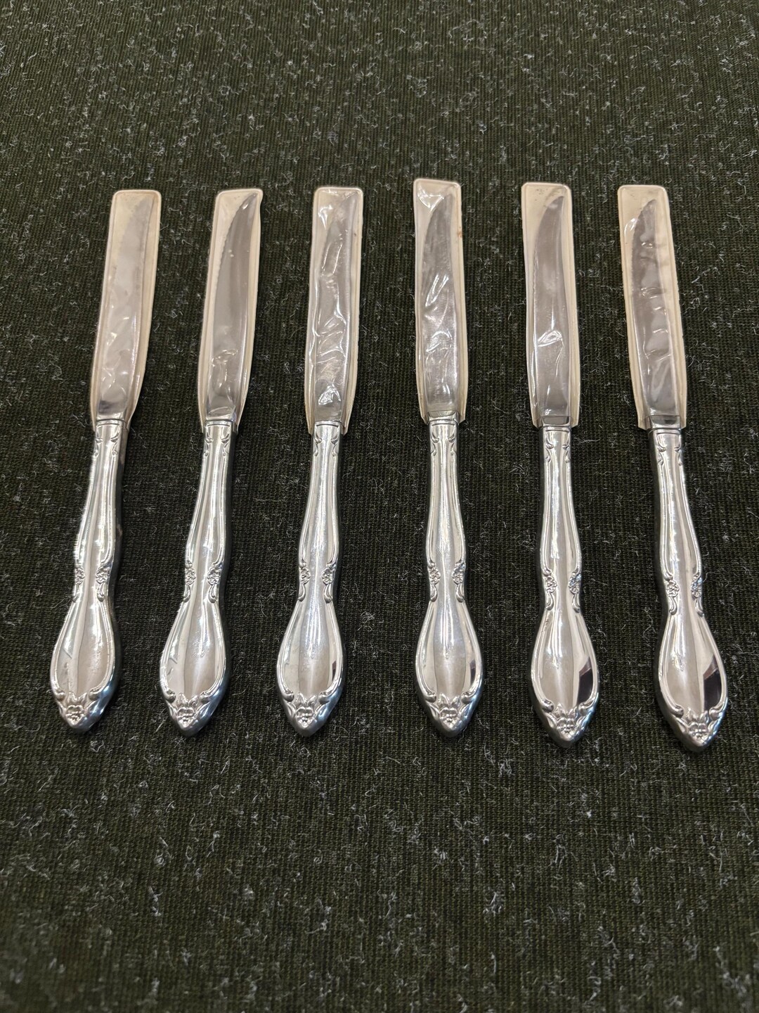 Oneida Berkeley Square 6 Stainless Steak Knives Serrated W/sheaths - Etsy